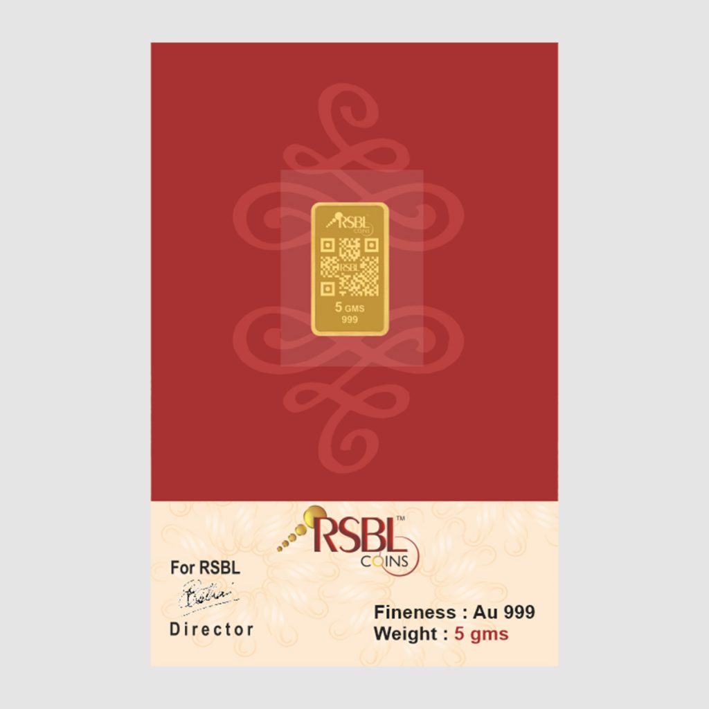 5gm 999 purity gold bar – RSBL eCoins